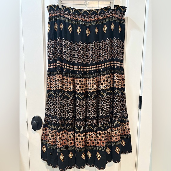 Euran | Skirts | Vintage Euran Full Maxi Skirt Boho Gypsycore Size Xl ...